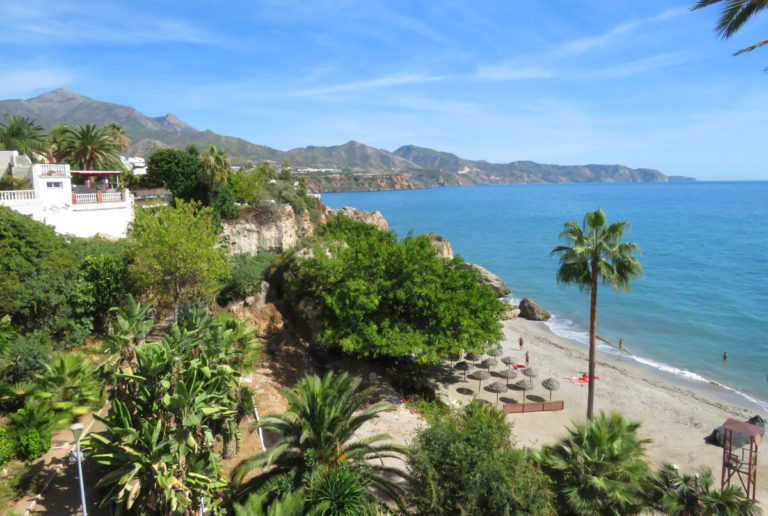 The Beaches of Nerja (Spain) - Mapping Spain